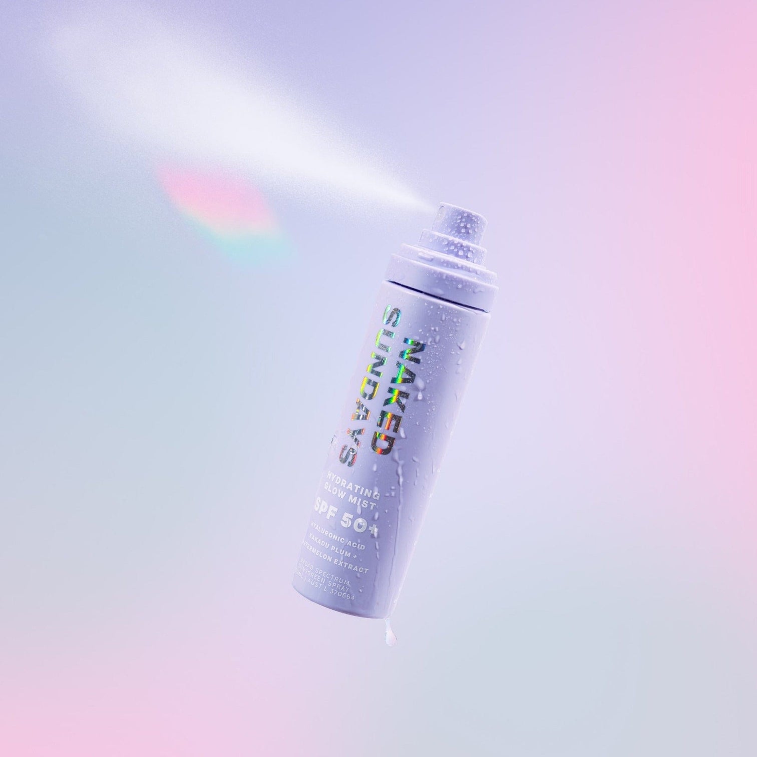SPF50+ Glow Mist Top Up Spray | Face Sunscreen Spray – Naked Sundays AUS