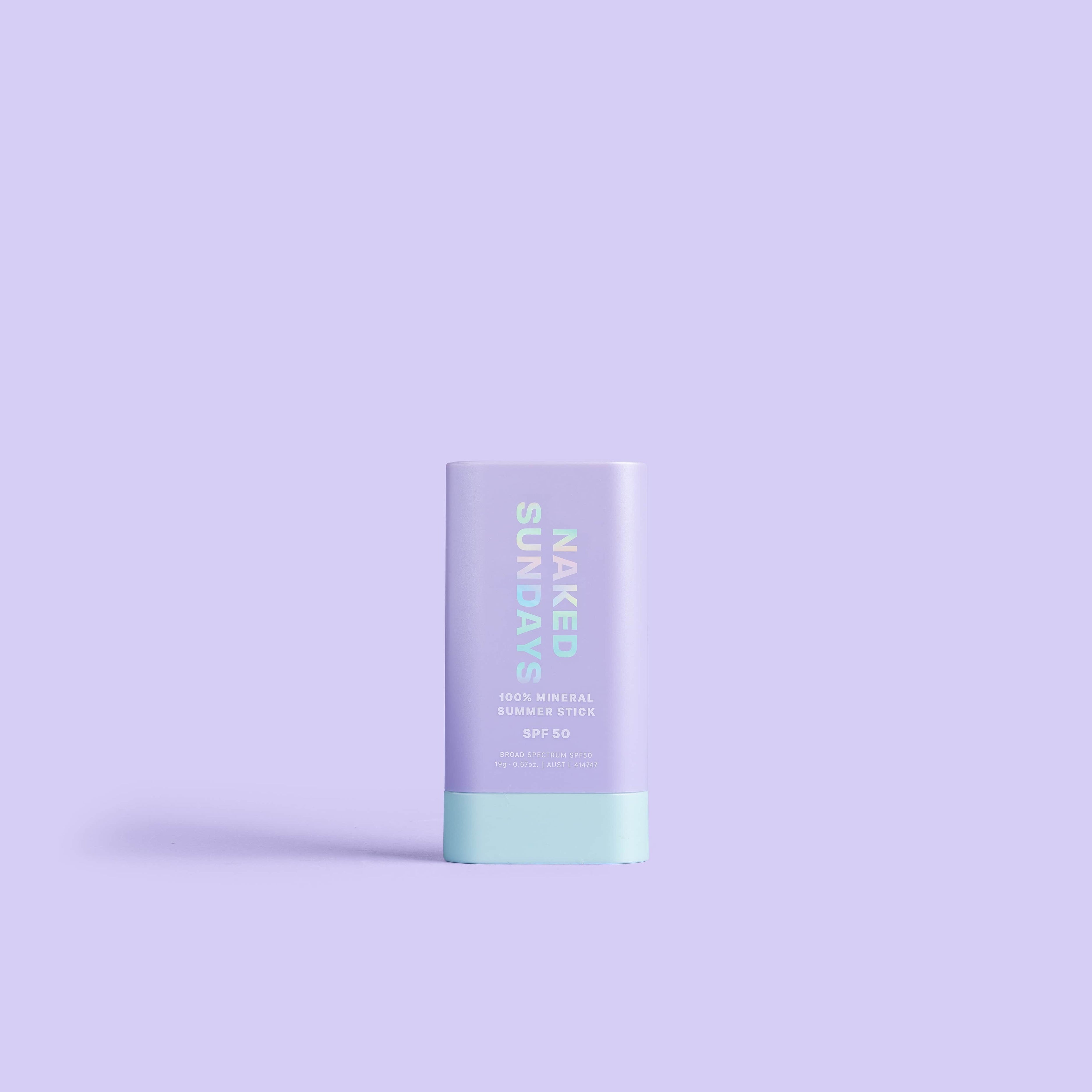SPF50 Mineral Summer Stick – Naked Sundays AUS